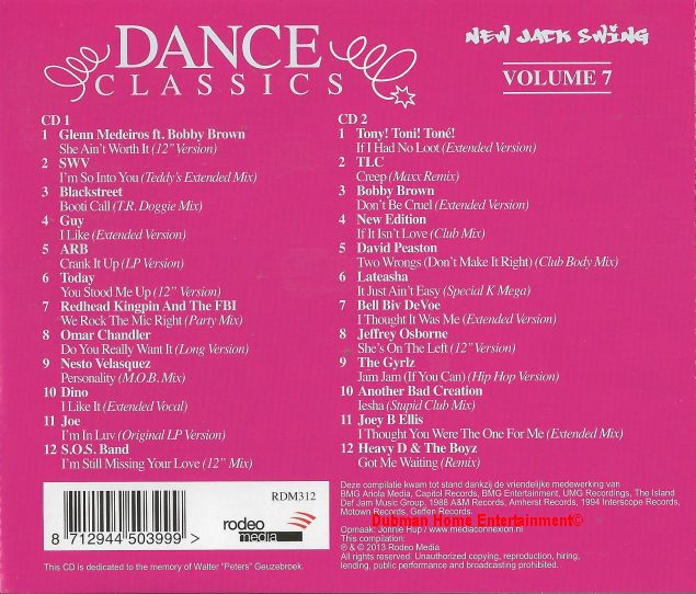 Dance Classics - New Jack Swing Vol. 7 - Dubman Home Entertainment